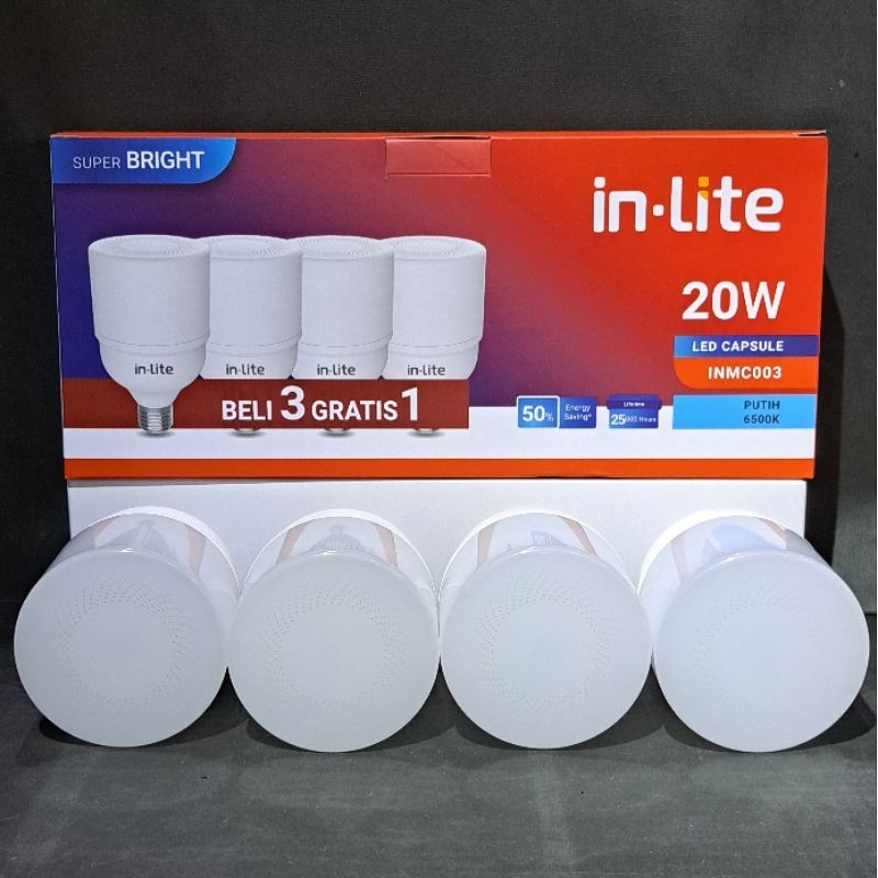 Jual Lampu Inlite Led Capsule 20 Watt Multipack IN-LITE INMC003 20W ...