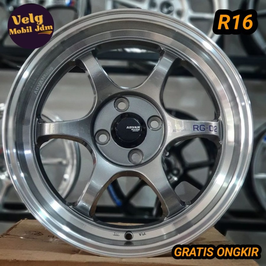 Jual velg mobil ring 16 lebar 7 et 35 ADVAN RG D2 FLOW FORMING velg r16 yaris ford fiesta city ...