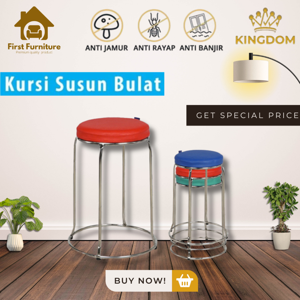 Jual [READY STOCK] Kursi Cafe Besi / Oreo / Bulat / Susun / Bakso ...