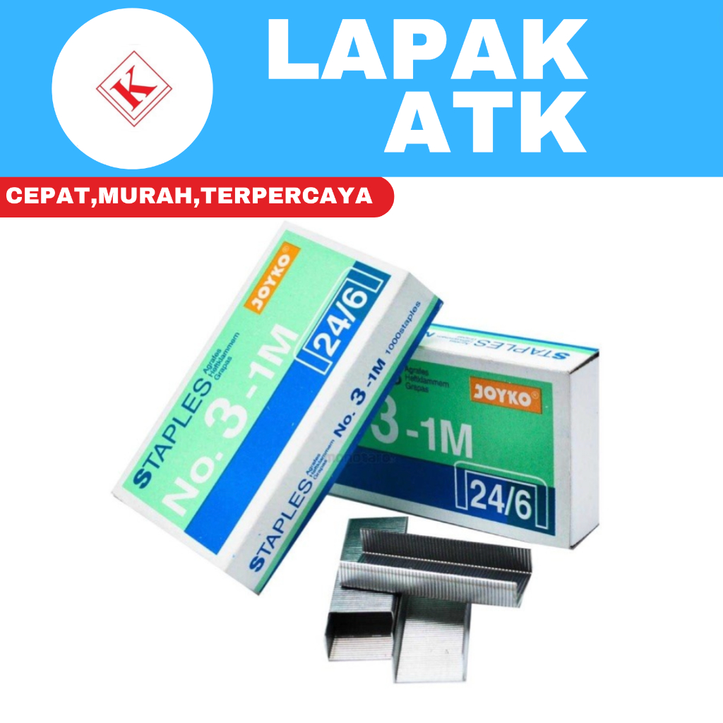 Jual Isi Staples Besar No. 3 Joyko (1 PAK KECIL) cxx | Shopee Indonesia
