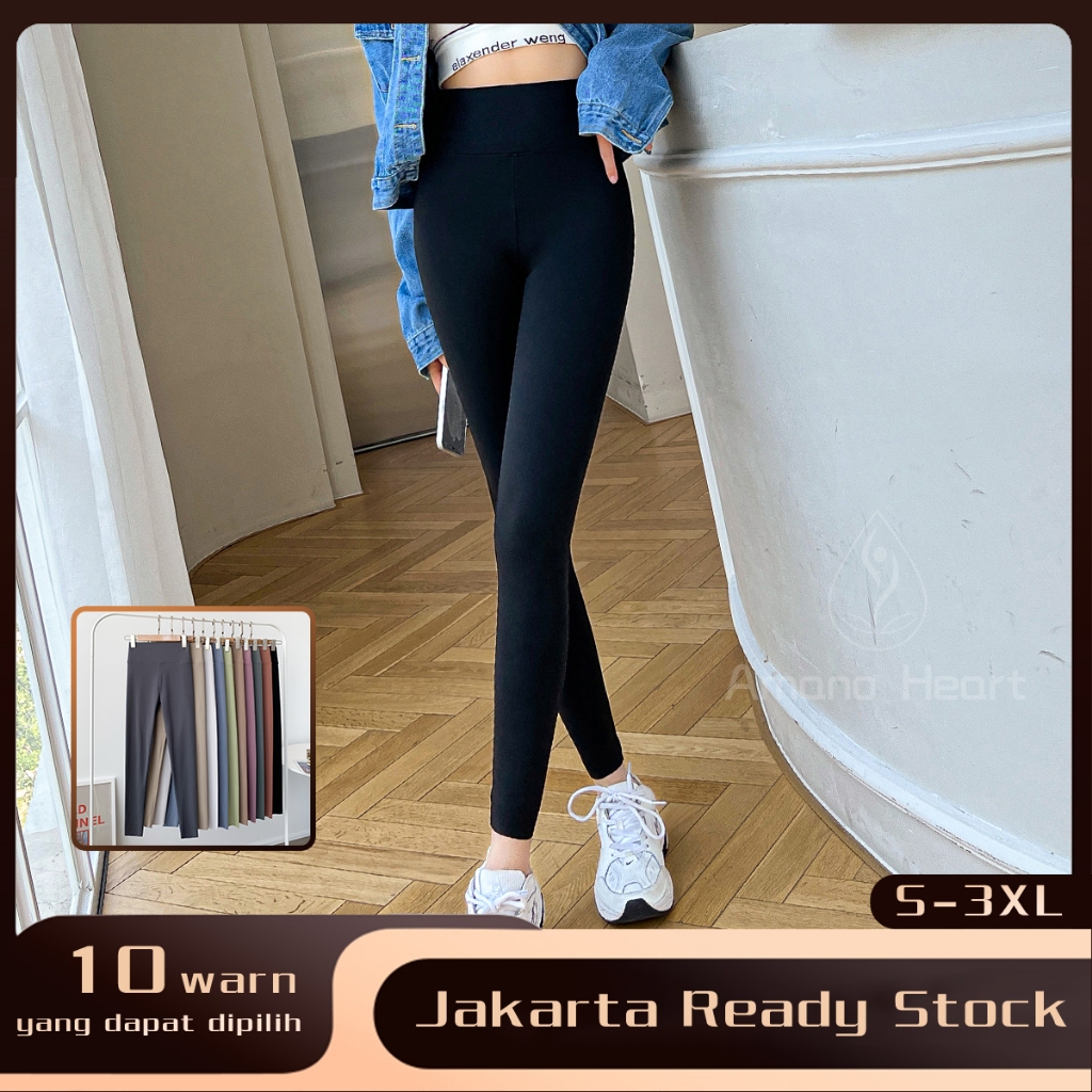 Jual 【Amanoheart】Tambah ukuran Upsize legging celana Olahraga Celana ...