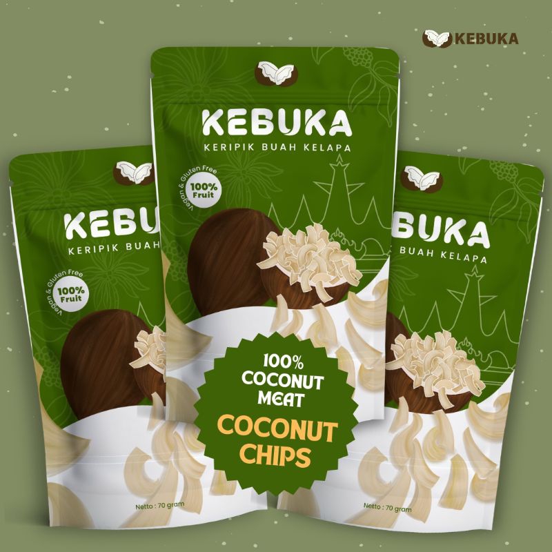 Jual KEBUKA - Keripik Buah Kelapa (70 g) | Shopee Indonesia