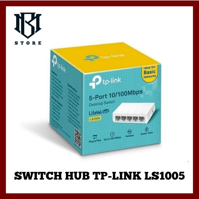 Jual TP-LINK LS1005 SWITCH HUB 5 PORT 10/100MBPS (BARU) | Shopee Indonesia