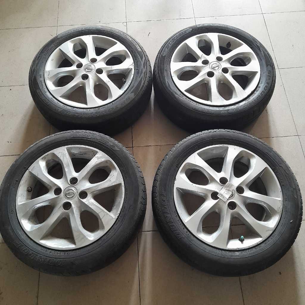 Jual Velg bekas copotan nissan march ring 15 pcd 4x100 + ban seken 175 ...