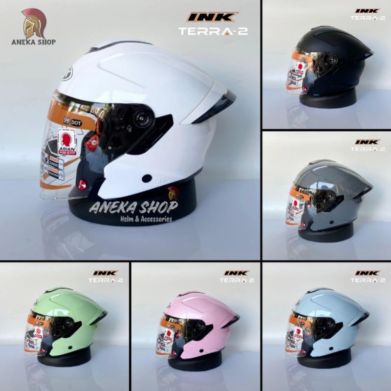Jual HELM INK TERRA 2 SOLID/POLOS | ANEKA MACAM WARNA | DOUBLE VISOR ...