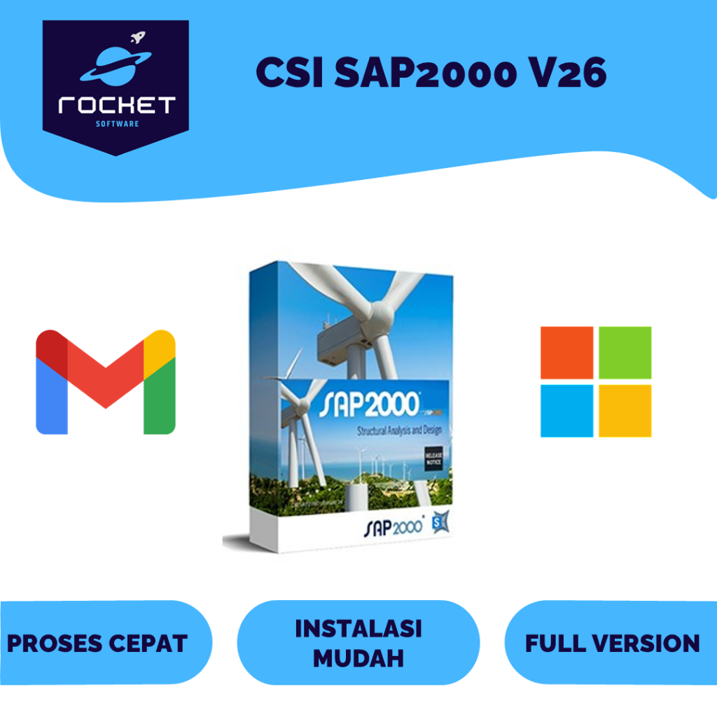 Jual CSI SAP2000 V26 Full Version Aplikasi Civil Engineering Full ...