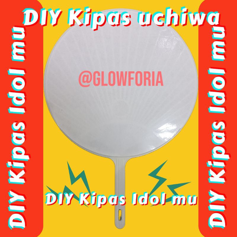 Jual DIY BIKIN SENDIRI Kipas Uchiwa Bulat polos diameter 26 cm | Shopee ...