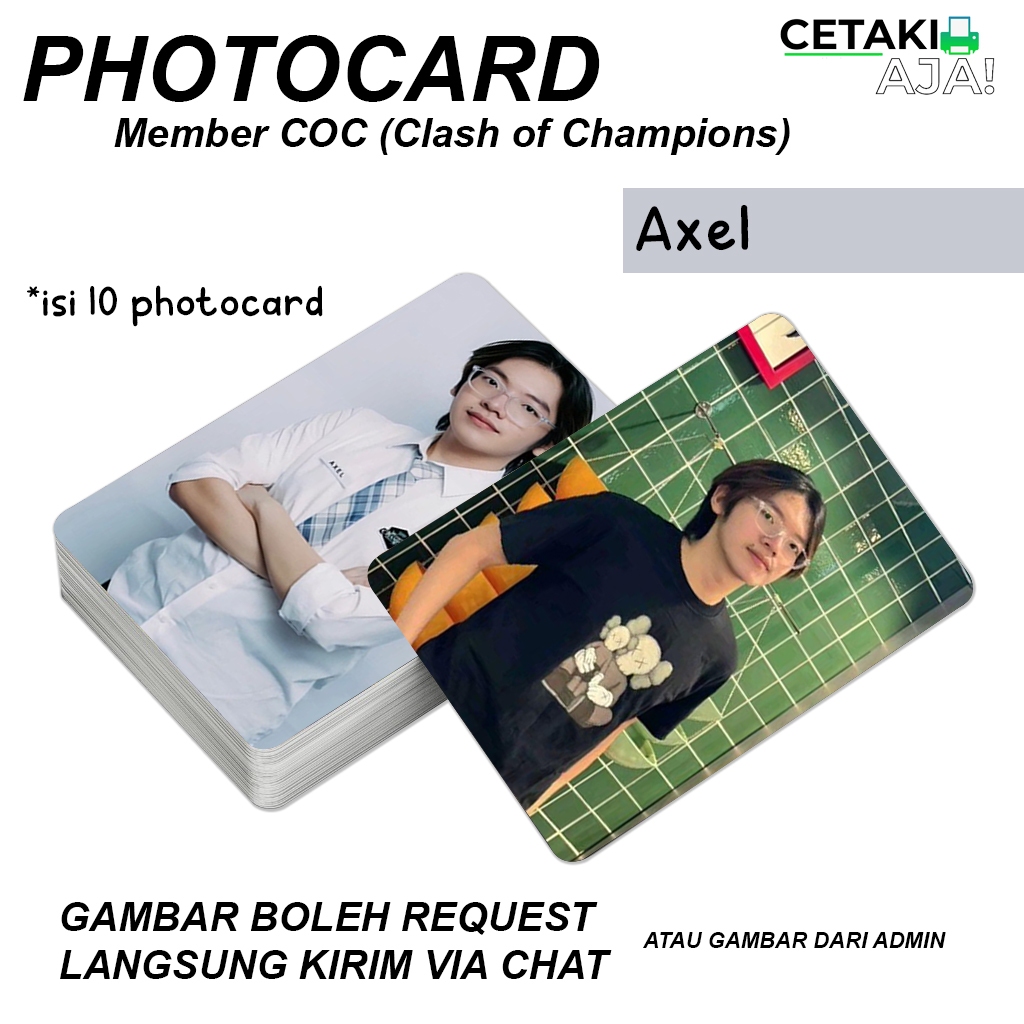 Jual Photocard 2R 10 PCS CLASH OF CHAMPIONS COC 1 SISI ARTPAPER PHOTO GLOSSY - 1 PACK ISI 10PCS ...