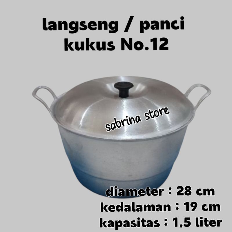 Jual Langseng Panci Kukus Dandang Panci Serbaguna No.12 Diameter 28 Cm ...