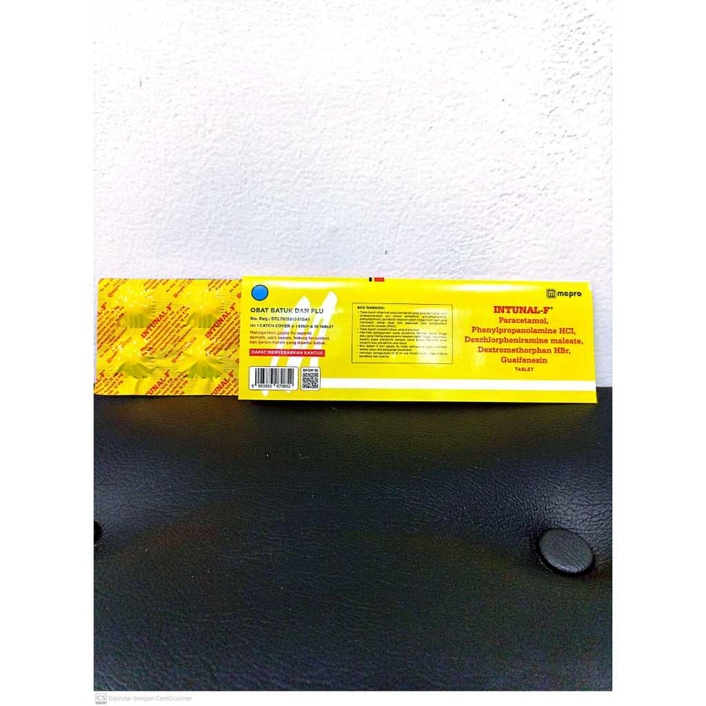 Jual Intunal Forte tab'10 / obat batuk pilek / meriang /sakit kepala ...