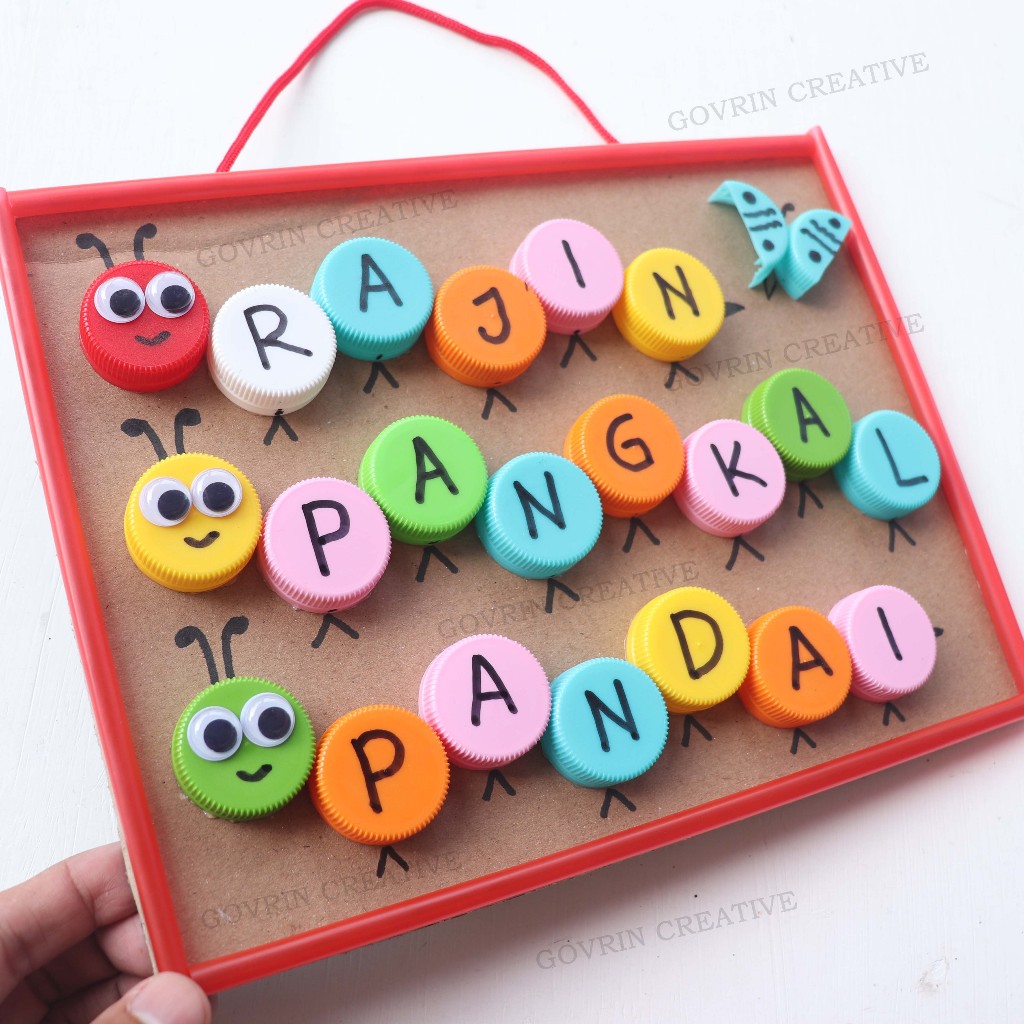 Jual prakarya hiasan dinding dari tutup botol / hiasan kelas PAUD TK SD SMP SMA | Shopee Indonesia