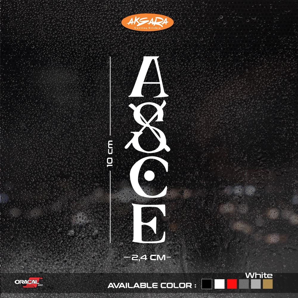 Jual Cutting Sticker ASCE One Piece Logo | Stiker Cutting Logo ASCE One ...