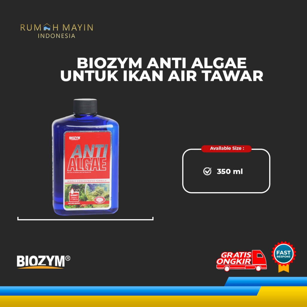 Jual Biozym Anti Algae for Fresh Water Fish - 350ml | Shopee Indonesia