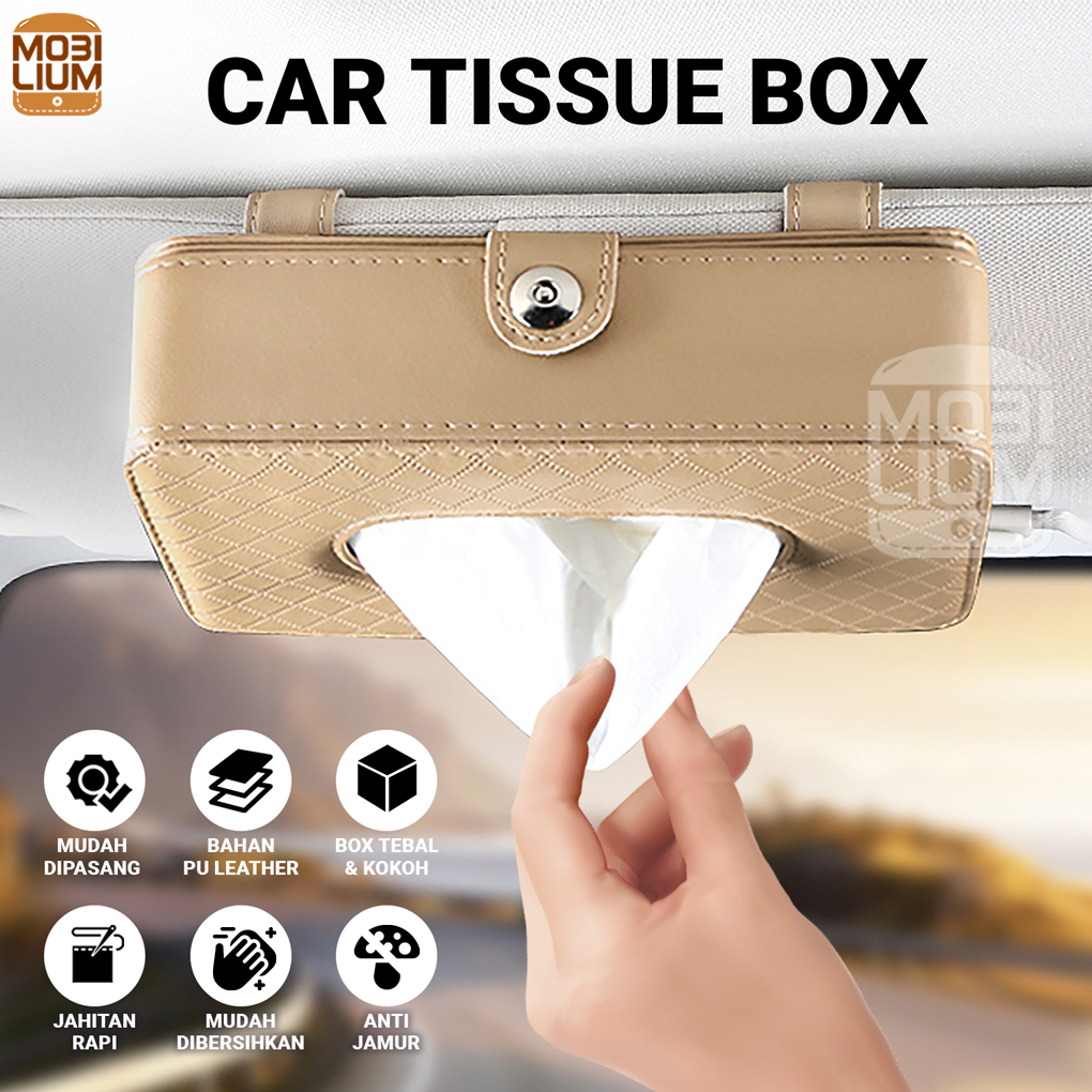 Jual Tempat Tisu Mobil Kotak Tissue Gantung Car Tissue Box Sunvisor ...