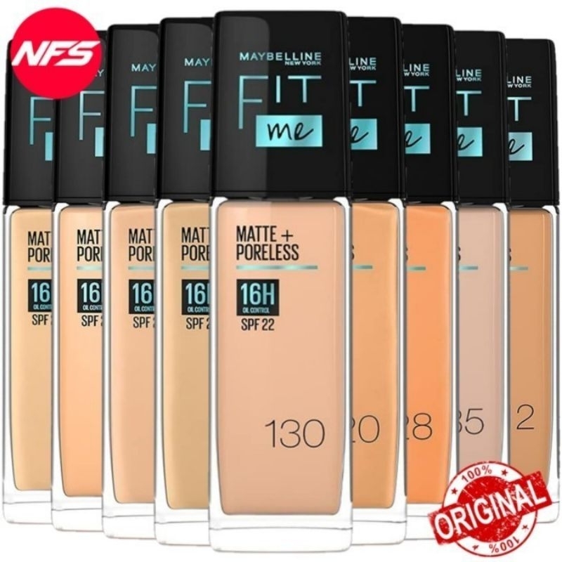 Jual MAYBELLINE Fit Me Liquid Foundation 16H Oil Control-Pump 30 ml ...