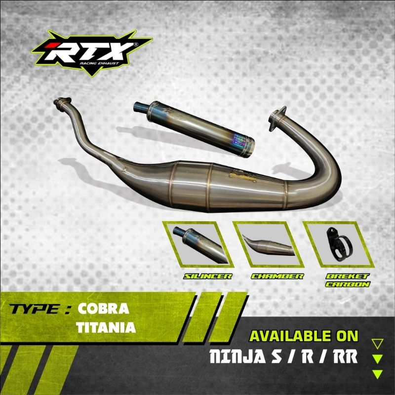 Jual KNALPOT RACING NINJA SS/R/RR/ZX 150CC PREMIUM COBRA PRESS RTX ...