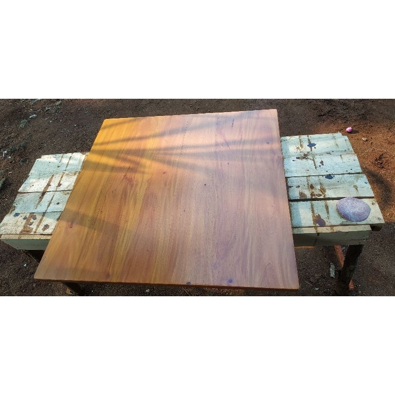 Jual papan kayu daun meja top table kayu wooden 90x55x3cm tempel ...
