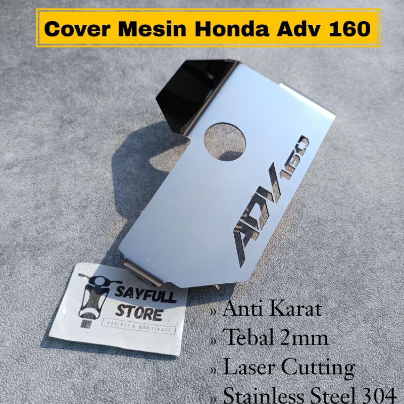 Jual Cover Engine Pelindung Mesin Cover Mesin Adv 160 Bahan Stainless ...