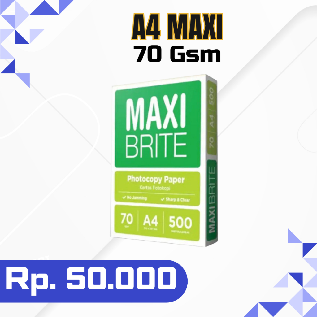 Jual Kertas HVS A4 70 GSM | Maxi Brite A4 70 GSM | Shopee Indonesia