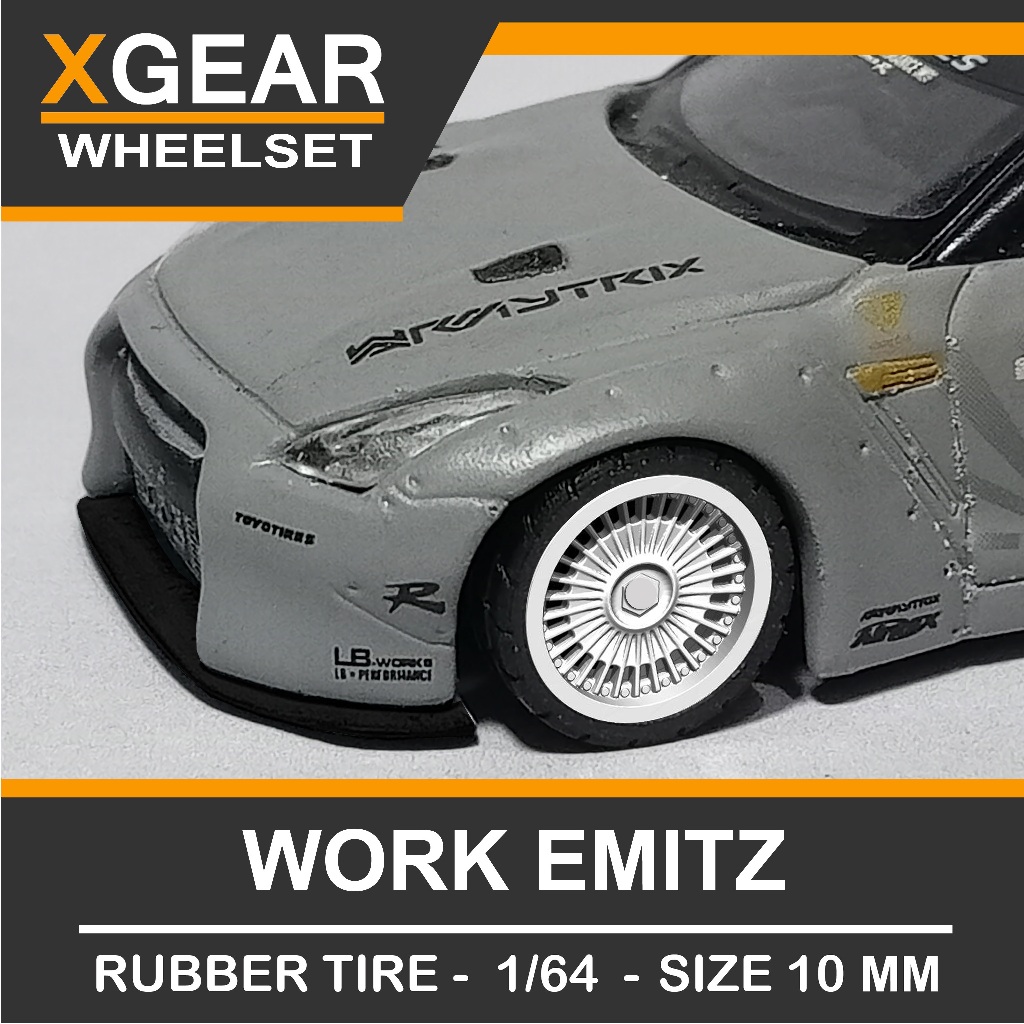 Jual Ban Karet Hotwheels diecast 1:64 Xgear Rims model WORK EMITZ | Shopee Indonesia