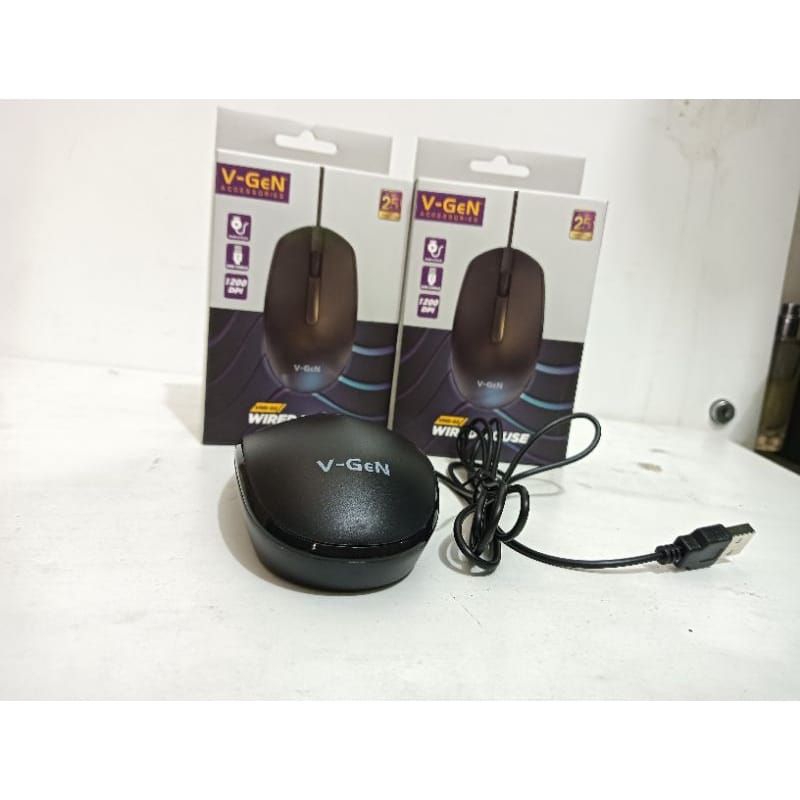 Jual V-GEN VMS-02 WIRED MOUSE KABEL 1200 DPI | Shopee Indonesia