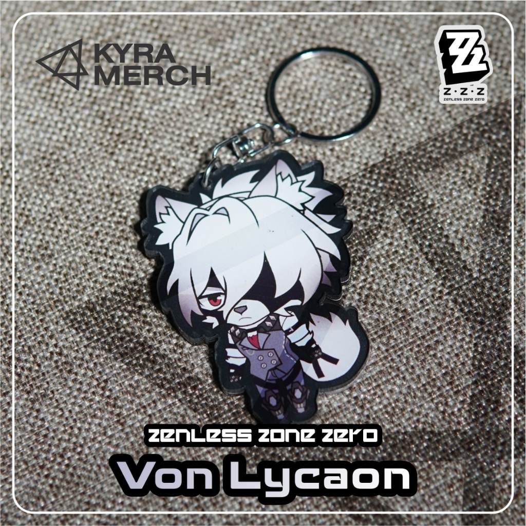 Jual Keychain Zenless Zone Zero - Von Lycaon | KyraMerch Anime Fanmerch ...