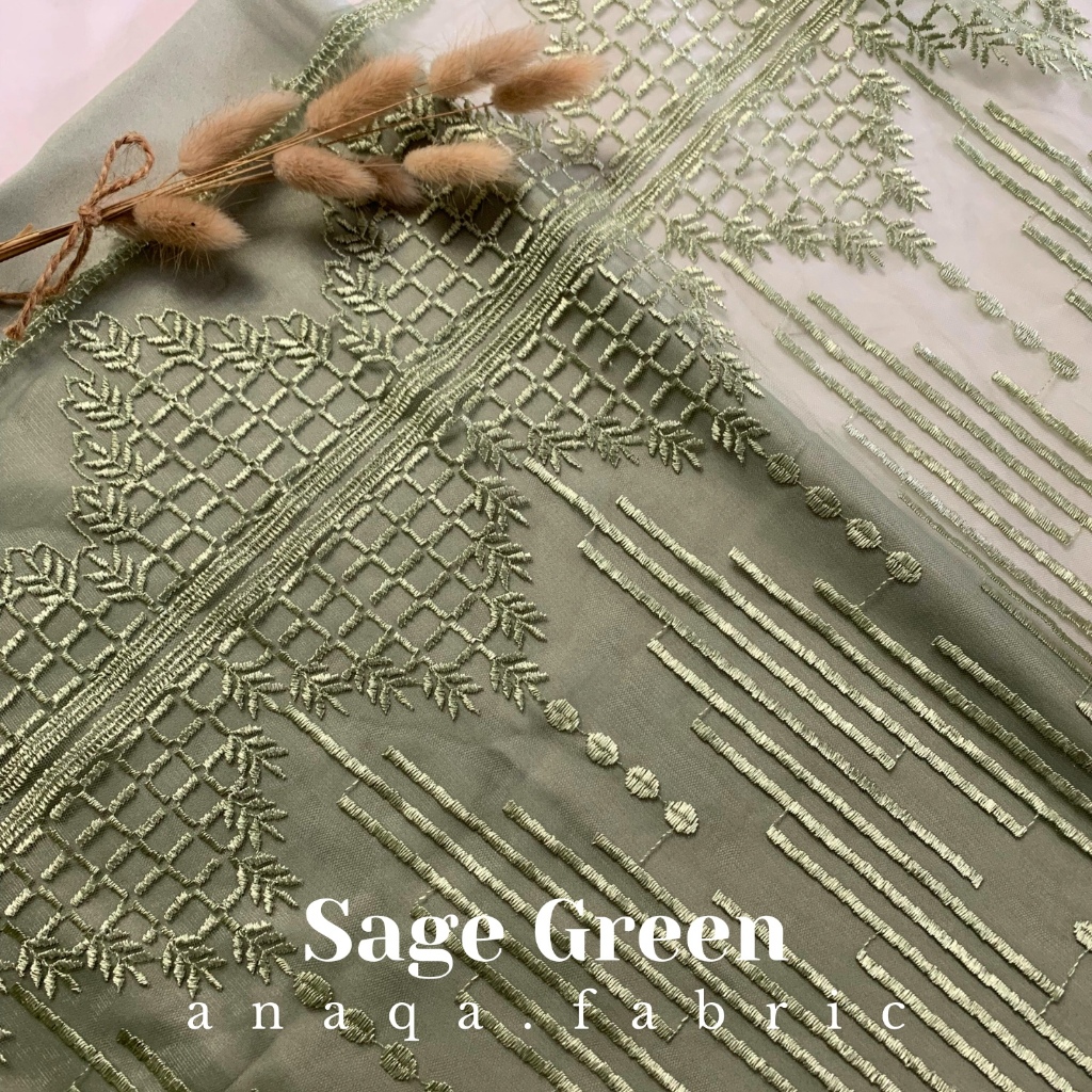 Jual ½ meter Kain Brukat PREMIUM // Brokat Tile Prancis bahan Kebaya ...