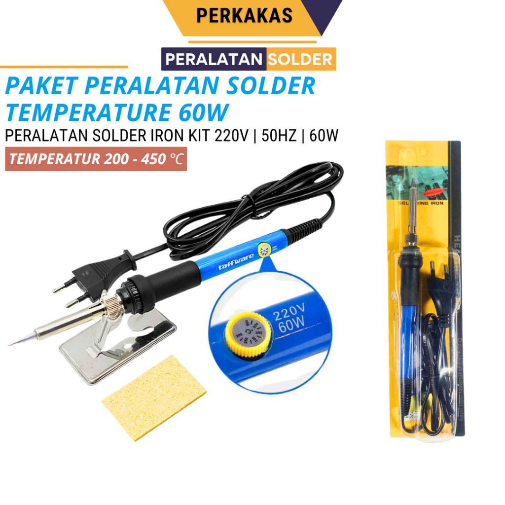 Jual Paket Solder Listrik Iron Automatic 60 Watt Set Lengkap - Solder Listrik 60 Watt Murah ...