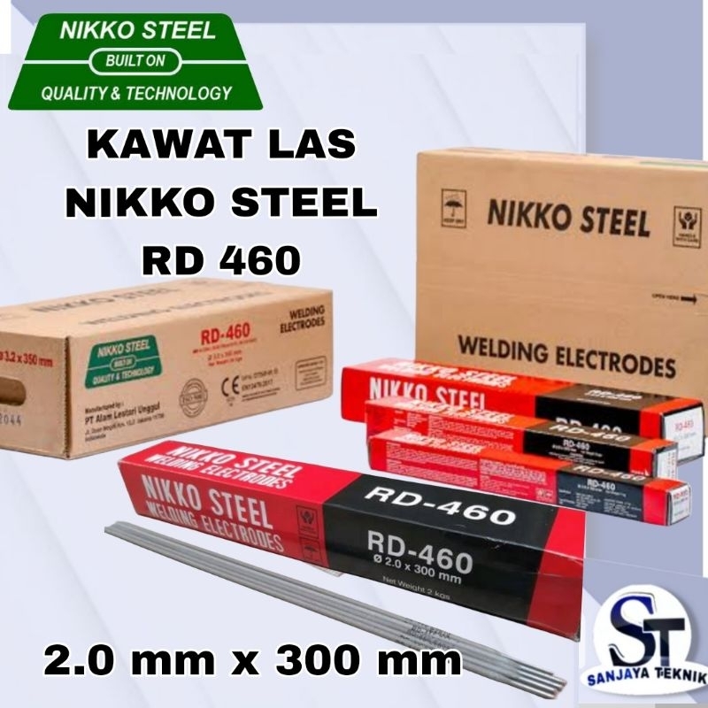 Jual Kawat Las RD460 RD 460 Ukuran 2.0 x 300 mm Nikko Steel Welding Electrode | Shopee Indonesia