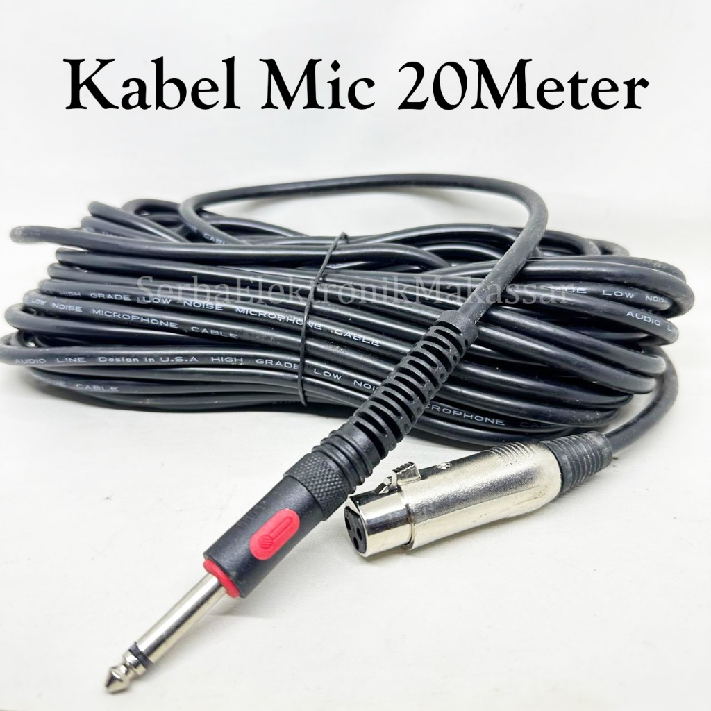 Jual Kabel Mic 20Meter kabel microphone 20m | Shopee Indonesia