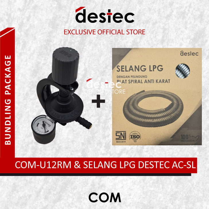 Jual Paket Bundling COM-U12RM dan Selang LPG Destec AC-SL | Shopee ...
