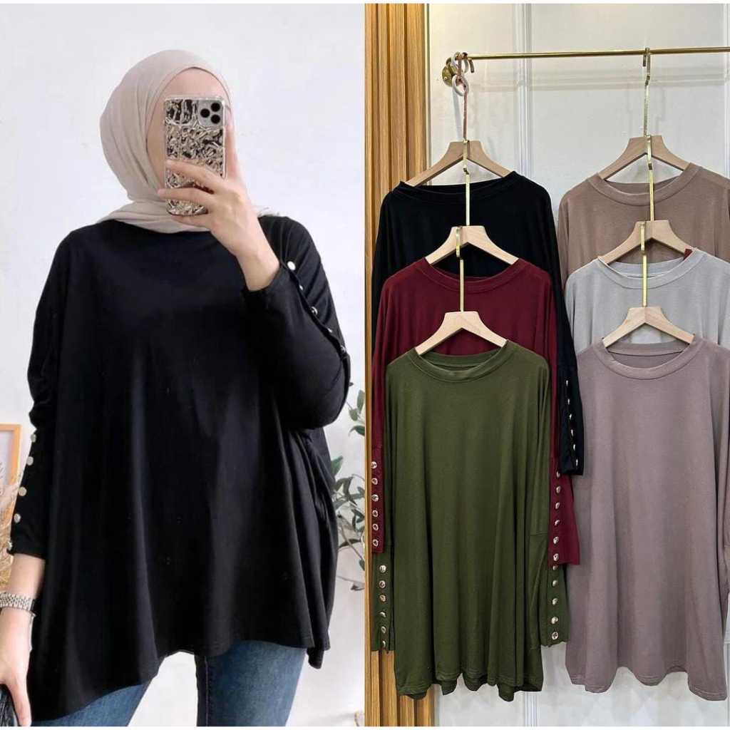 Jual Atasan Inara Rayon - Atasan Wanita Lengan Panjang | Shopee Indonesia