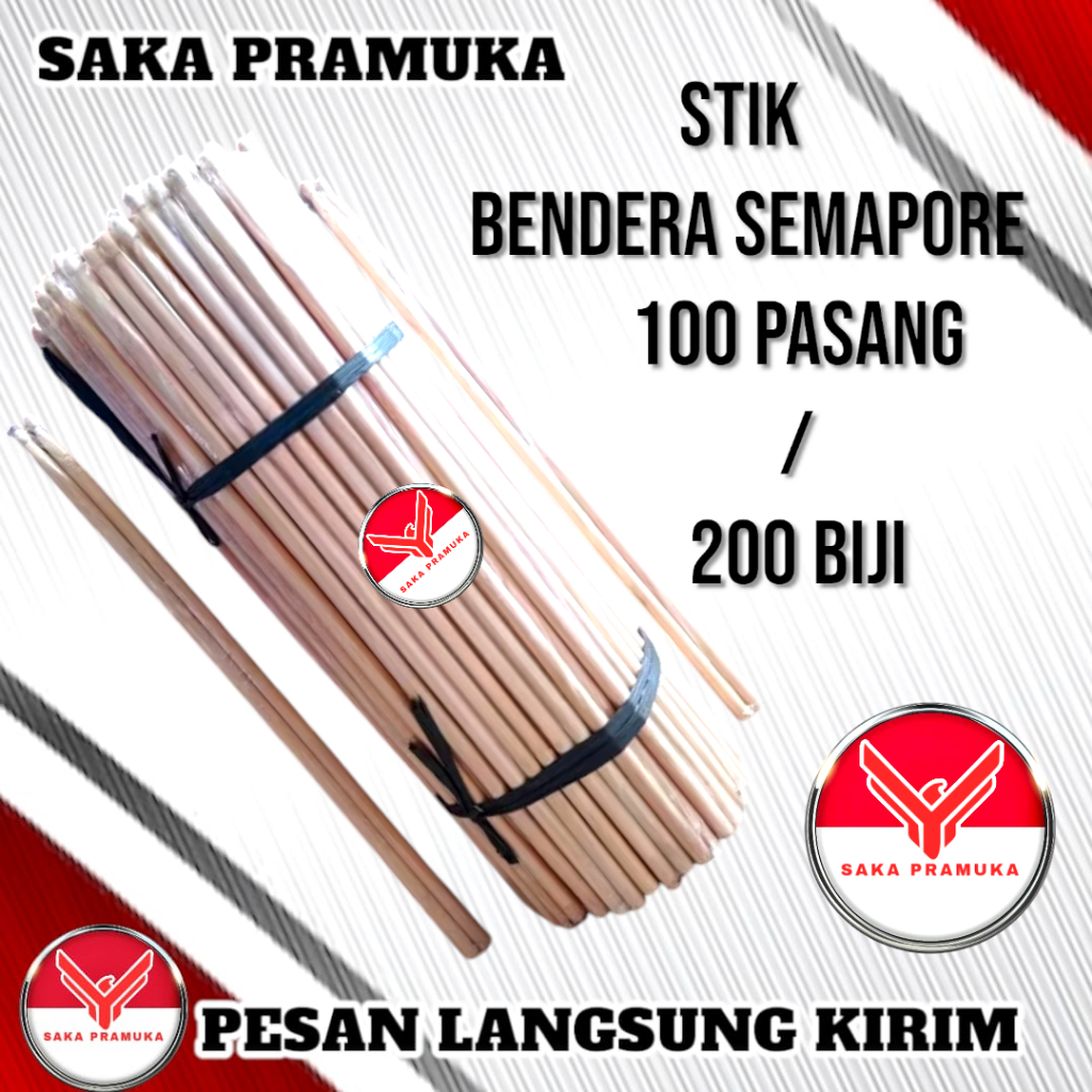 Jual Tongkat stick semaphore semapur bahan halus per ikat 100 pasang ...