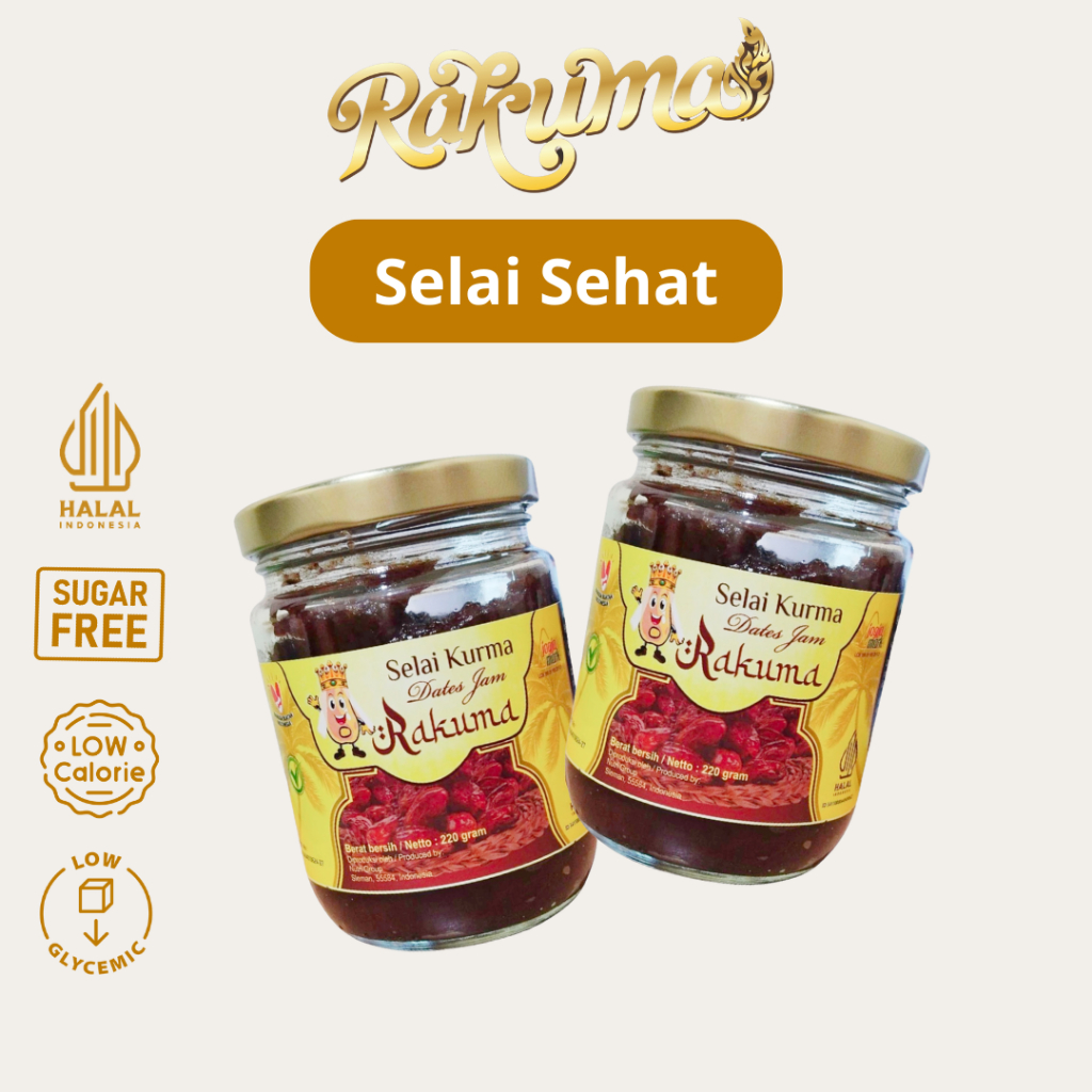 Jual Rakuma Selai Kurma Homemade Premium, Selai Sehat Tanpa Gula, Selai ...