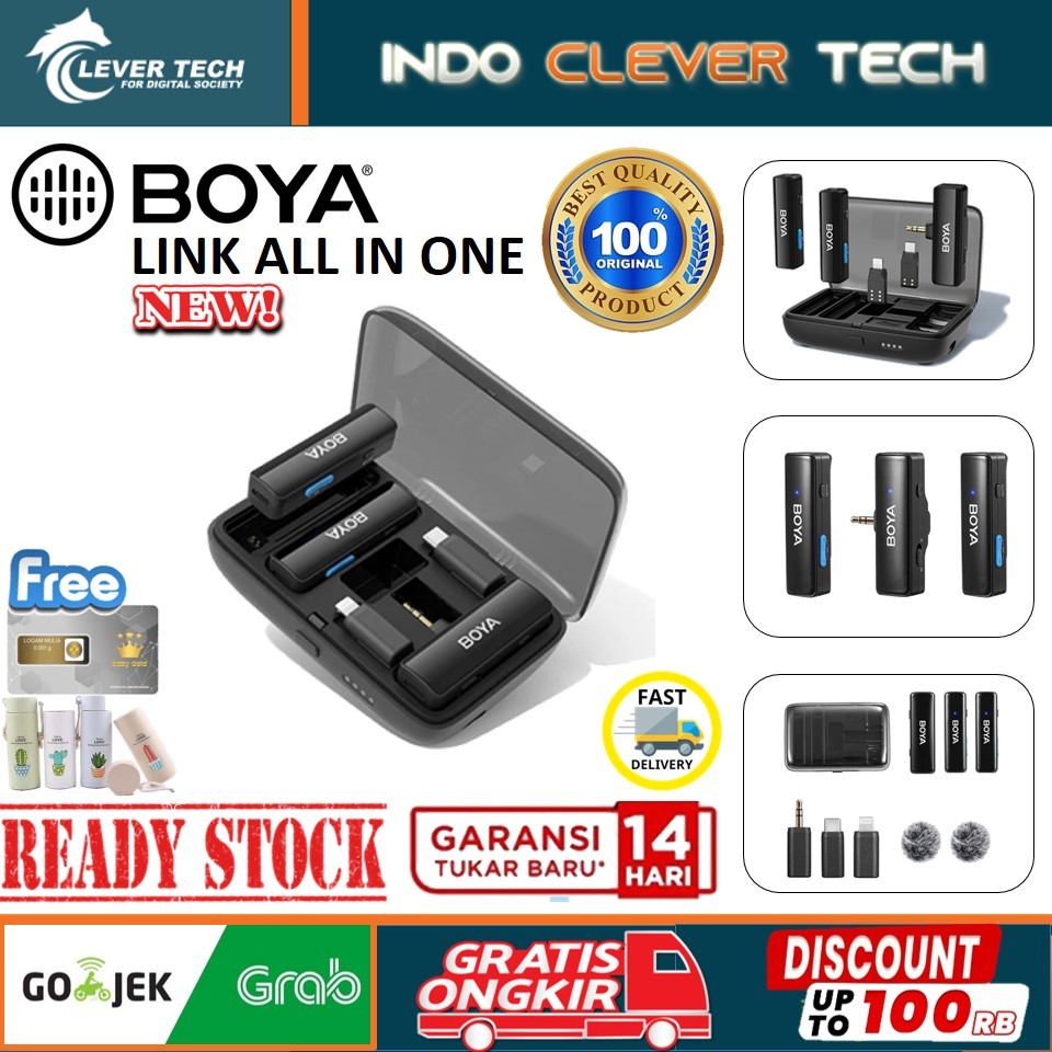 Jual Boya BoyaLink All in One Wireless Mic Boya Link Microphone ...