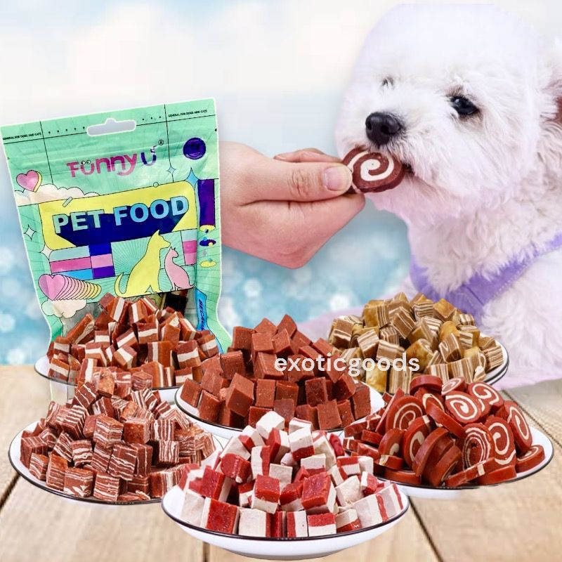 Jual DOG JERKY CEMILAN ANJING SNACK ANJING DOG TREAT DAGING SAPI ANJING ...