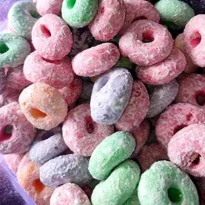 Jual 250 GRAM BIDARAN DONAT WARNA WARNI MANIS | DONAT GABUS WARNA WARNI ...