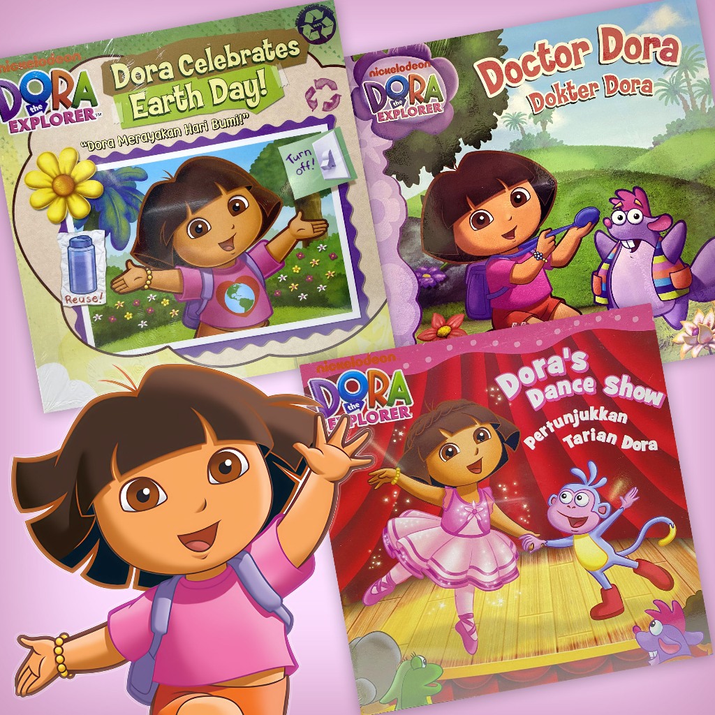 Jual Dora The Explorer Story Book 3 Buah Buku Cerita Berwarna ...