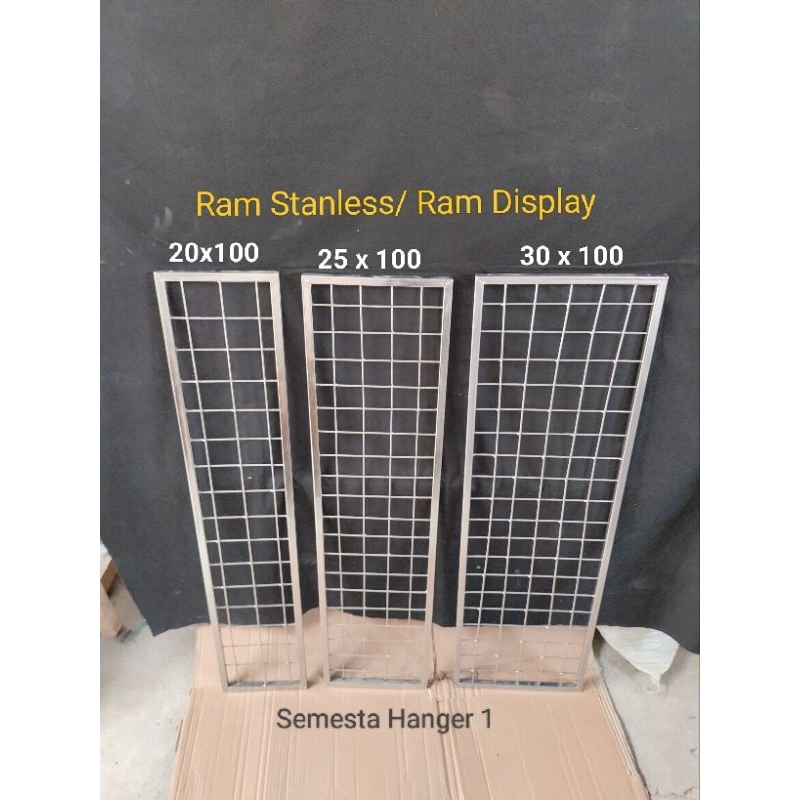 Jual Besi Ram Stanless/ Ram Display ukuran 20cmx100cm, 25cmx100cm ...