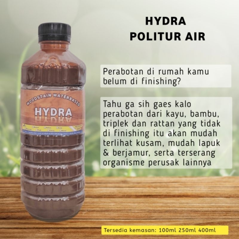 Jual Plitur Kayu Siap Pakai 500ml Warna Coklat Jati Mahoni Coklat Tua ...
