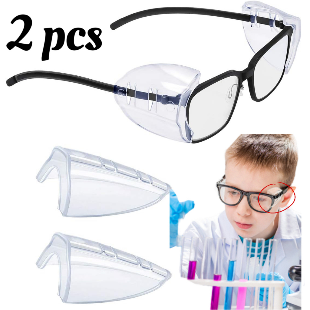 Jual 2pcs Side Shield Safety Glasses Sparepart Side Shield Set Kaca ...