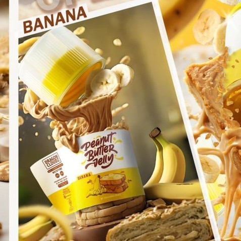 Jual PEANUT BUTTER JELLY V2 BANANA 60ML BY DRAGON CLOUDZ | Shopee Indonesia