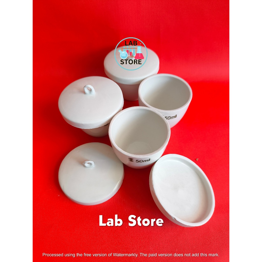 Jual Crucible / Krusible / Tabung Porselen Krusibel 50ml / Crucible ...