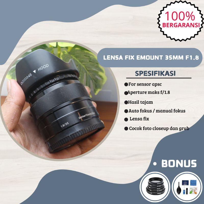 Jual Lensa fix sony 35mm f1.8 oss Lensa fix lensa closeup murah ...