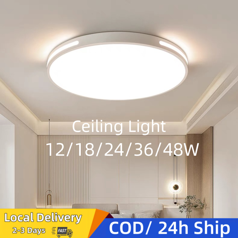 Jual 3 Warna Lampu Plafon Minimalis Ceiling Lights Permukaan Dipasang ...