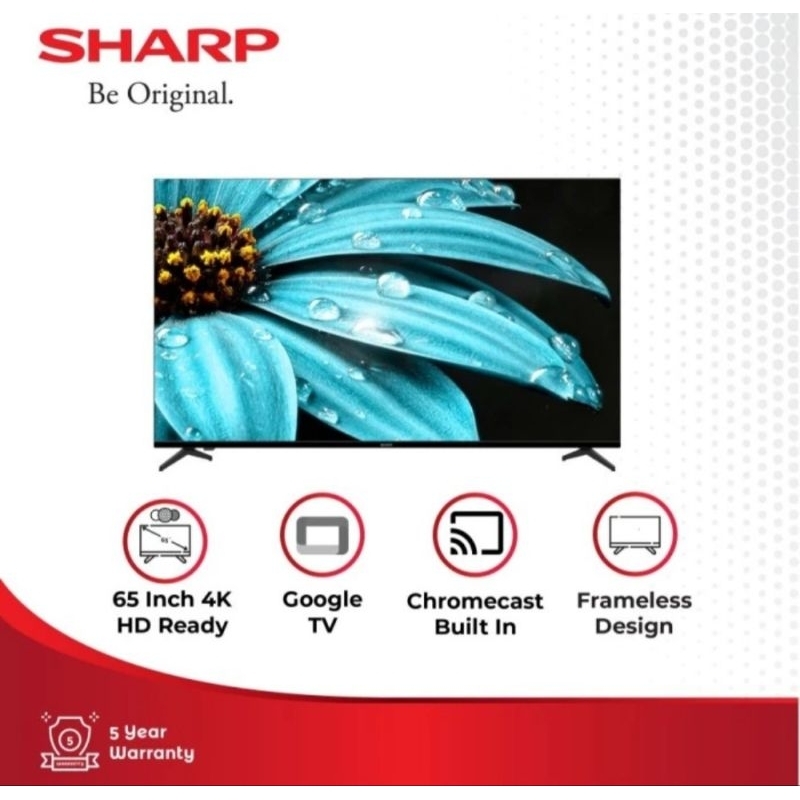 Jual TV SHARP 65 INCH 4T-C65FJ1X 4K UHD GOOGLE TV SHARP 65INCH | Shopee Indonesia
