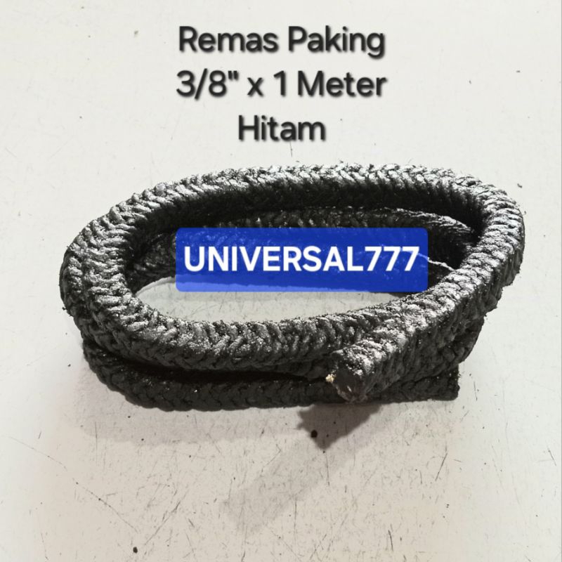 Jual 3/8" x 1mtr Remas Paking Hitam Seal Water Pump Sil Tambang 3/8 ...