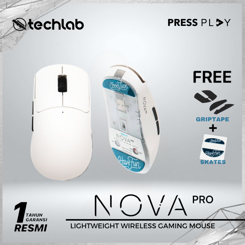 Jual Press Play Nova Pro Lightweight Wireless Gaming Mouse By Pressplay ...