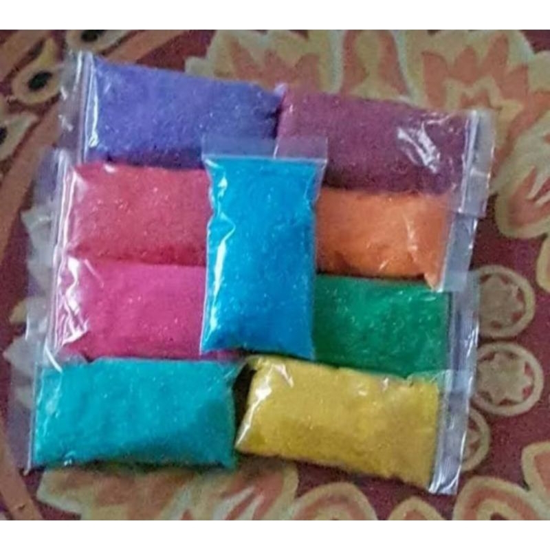 Jual Rainbow gula kapas/cotton candy/sanding Sugar 100 gr (1 ons ...