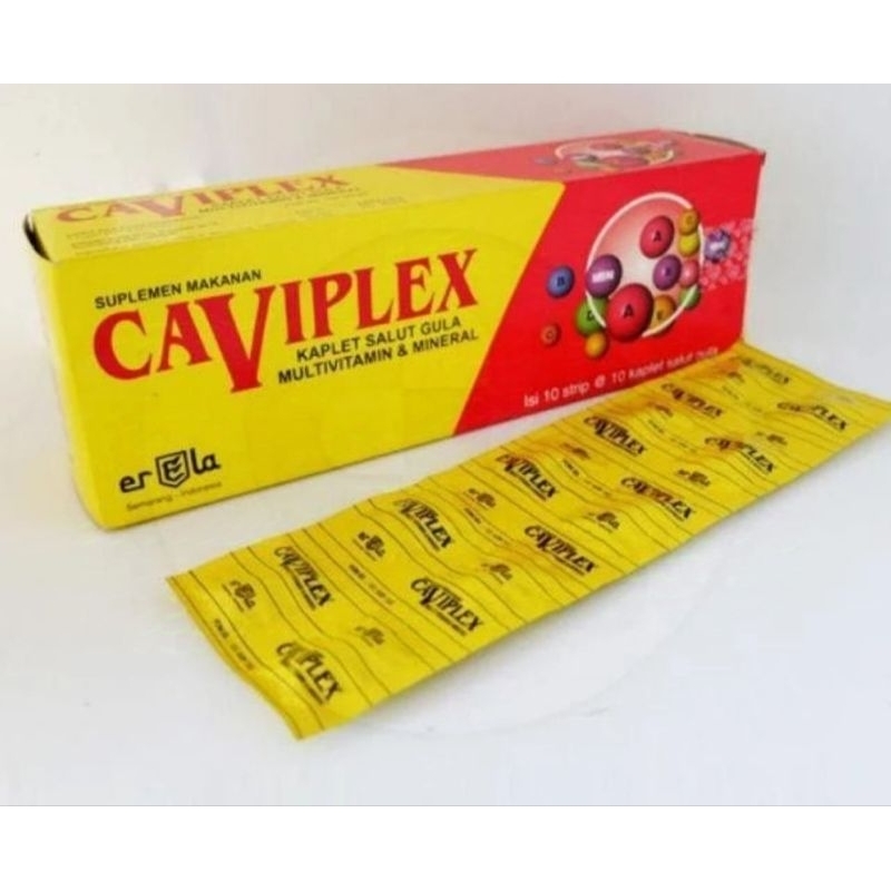 Jual CAVIPLEX BOX 100 TABLET MULTIVITAMIN DAN MINERAL | Shopee Indonesia